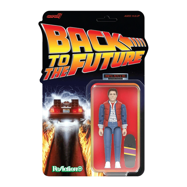 Back To The Future Marty McFly 1985 3 3/4-Inch ReAction+ Figure
