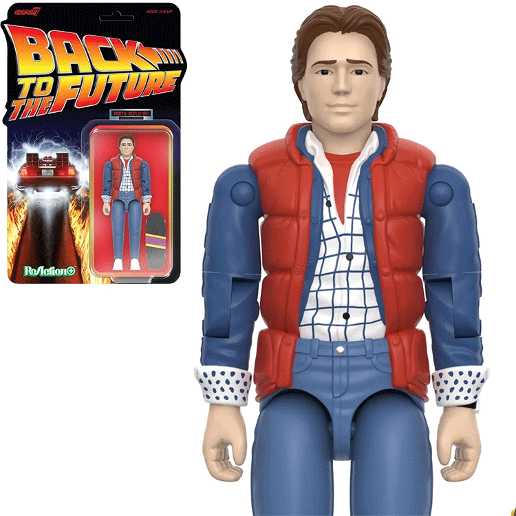 Back To The Future Marty McFly 1985 3 3/4-Inch ReAction+ Figure