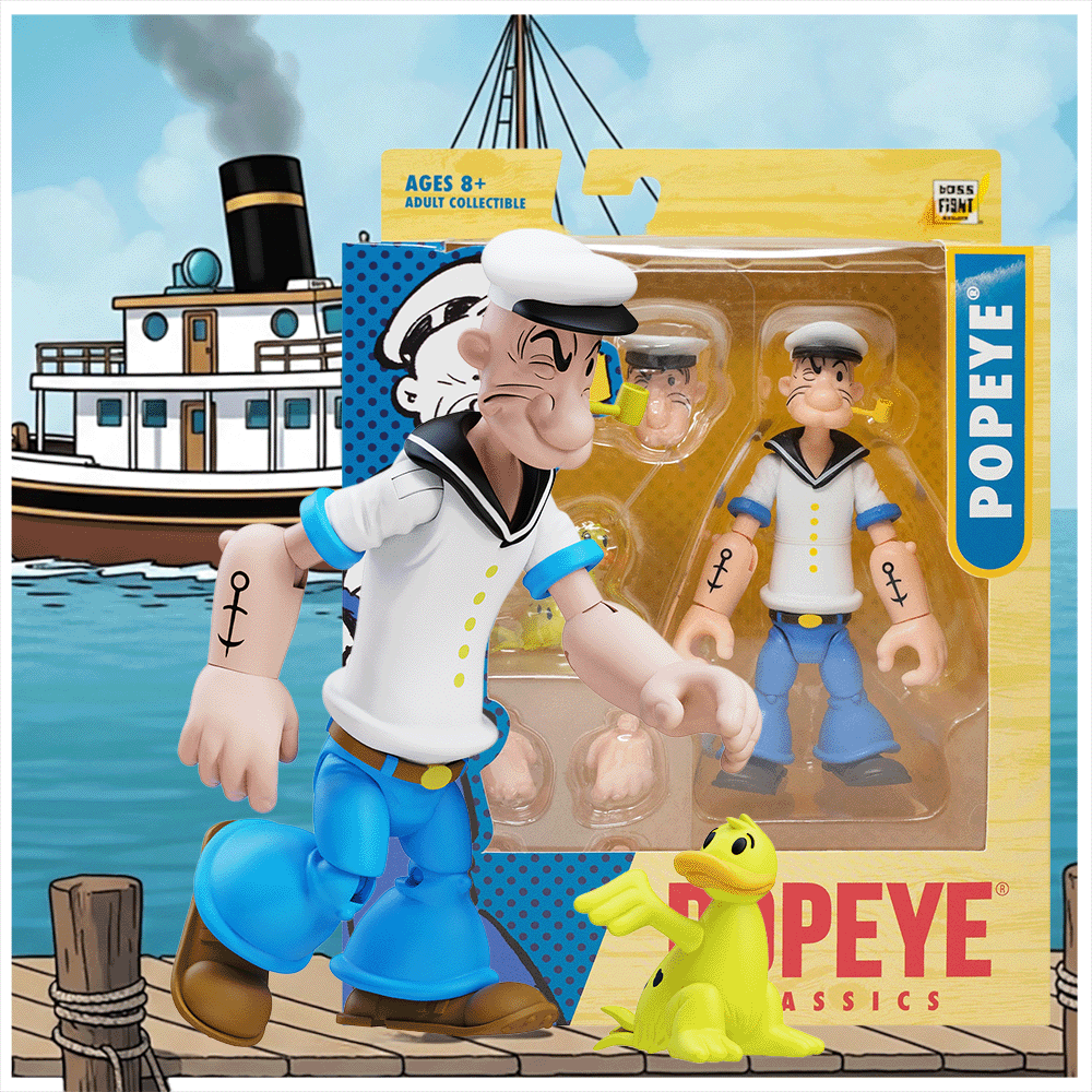 Popeye 1st Appearance - white shirt - Popeye Classics Action Figure: B
