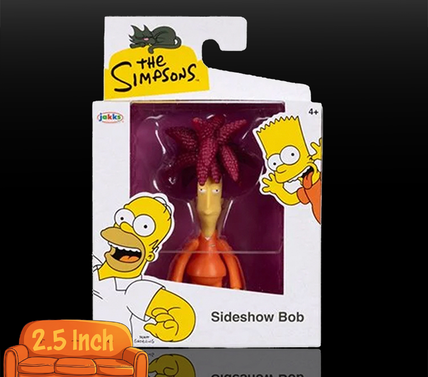 Jakks Pacific | The Simpsons Sideshow Bob Action Figure 2 1/2" Scale | New