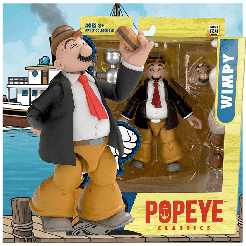 J. Wellington Wimpy - Popeye Classics Action Figure: Boss Fight Studio