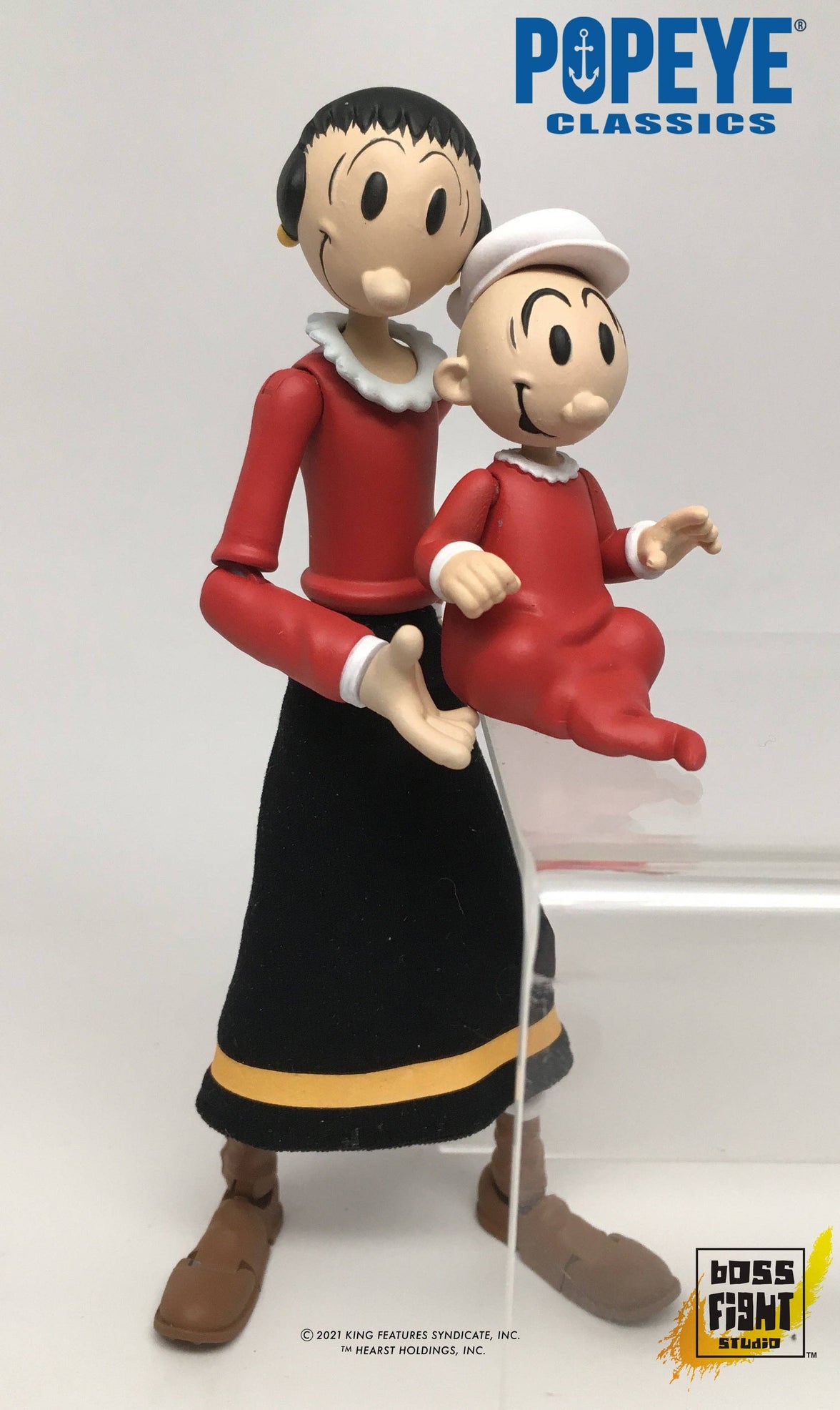 Olive Oyl and Sweat Pea - Popeye Classics Action Figure: Boss Fight St